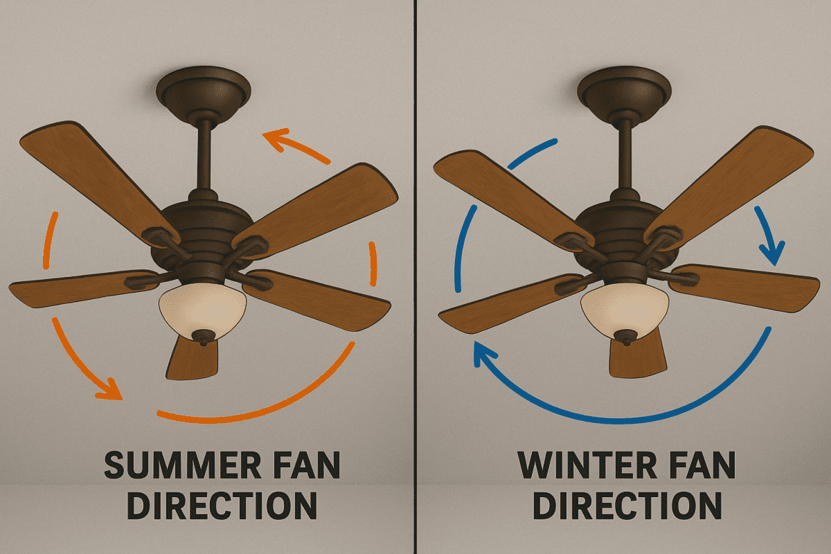 Ceiling Fan Direction for Summer | Quality Comfort